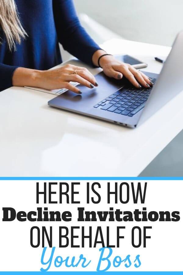 Declining An Invitation On Behalf Of Your Boss Samples Examples Self Development Journey